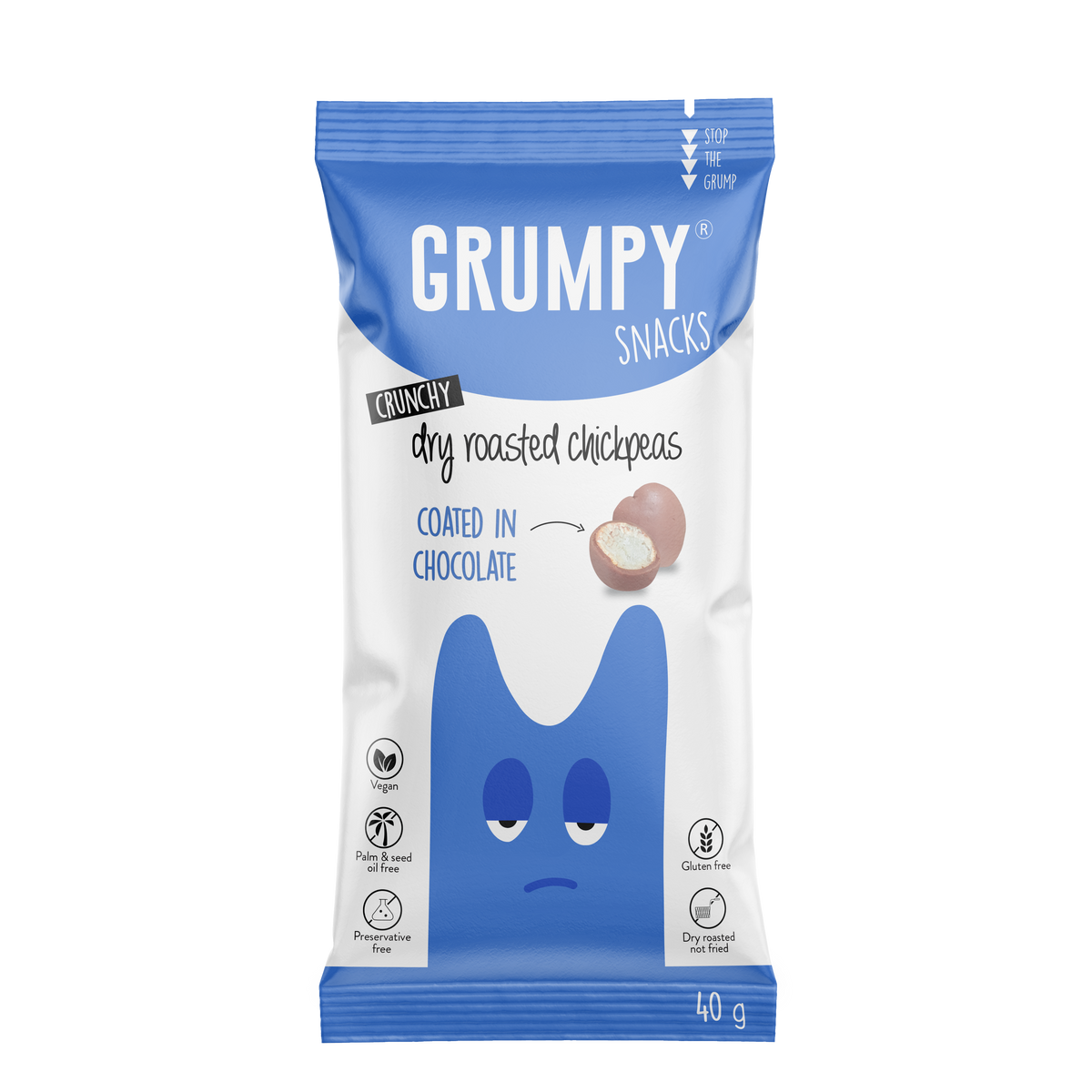 Chocolate coated chickpeas – Grumpy Snacks