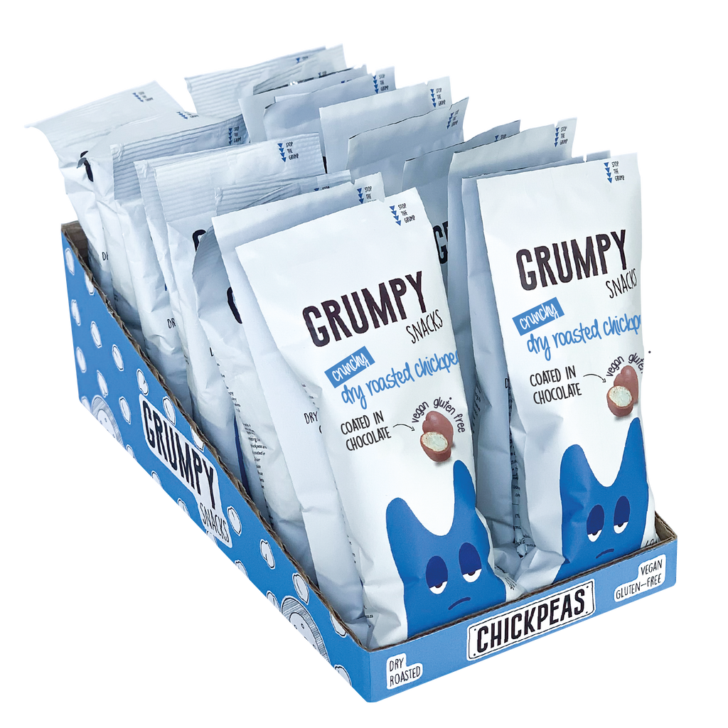 Chocolate coated chickpeas – Grumpy Snacks