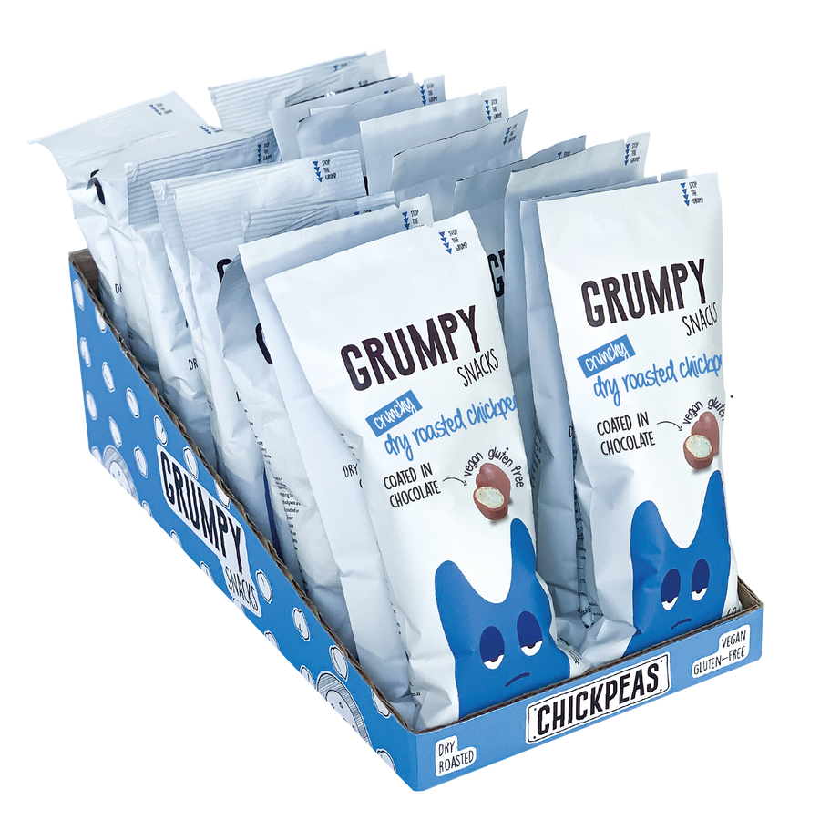 Chocolate coated chickpeas – Grumpy Snacks